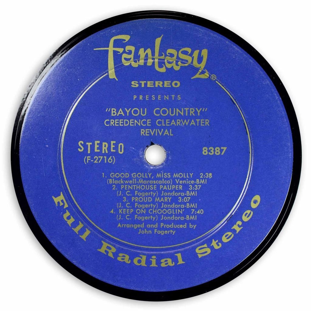Vinyl Record Label Coaster | Creedence Clearwater Revival - Bayou ...